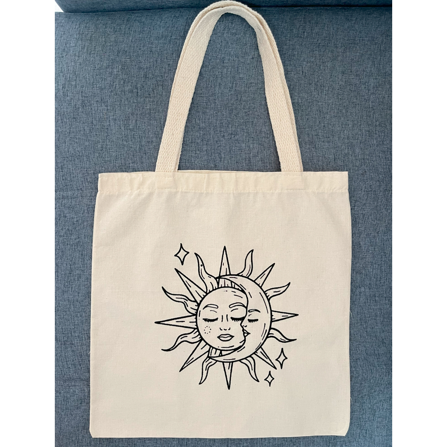 Bolsa ecobag estampada (100% algodão) | Shopee Brasil