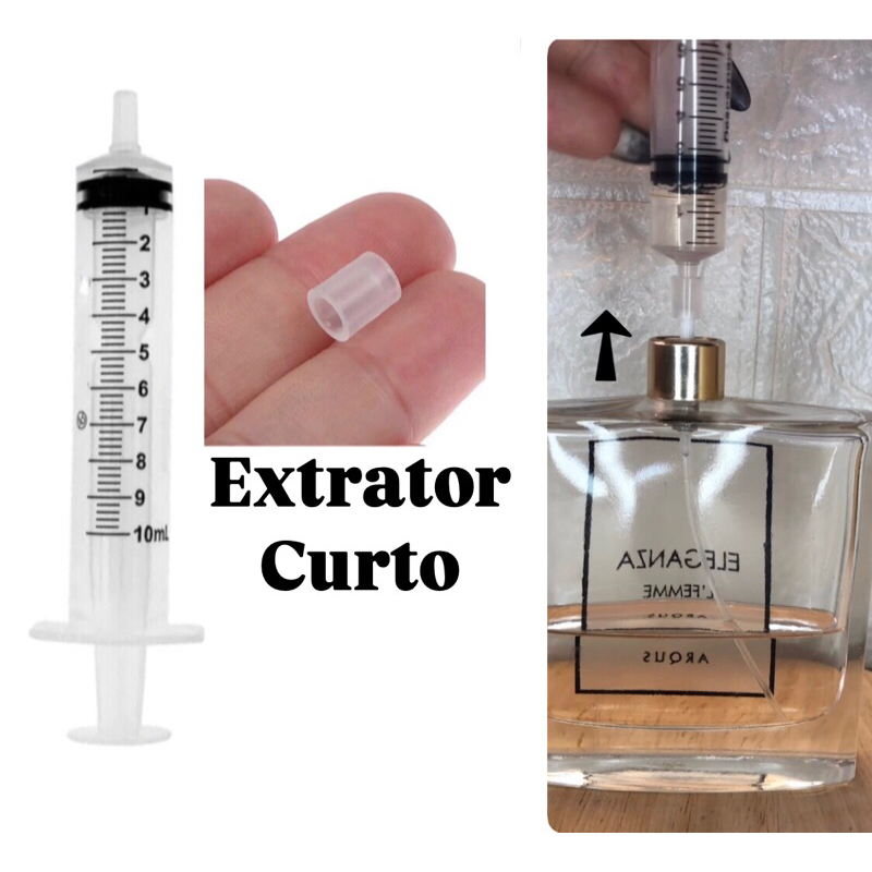 Seringa e Adaptador Para Extrair Transferir Perfume Mini Frasco Decant ...