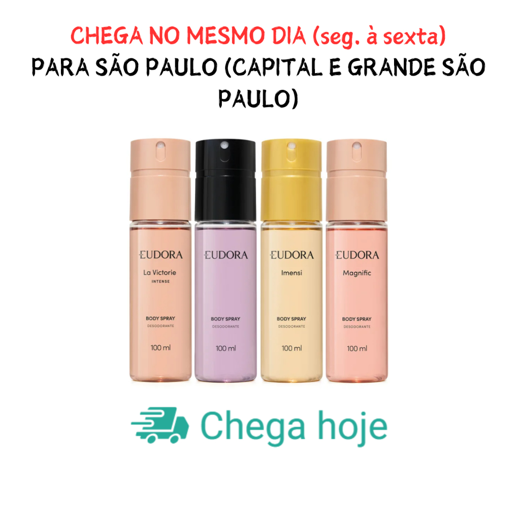 Desodorante Body Splash Bodysplash Eudora 5 opções - La Victore Roxo ...