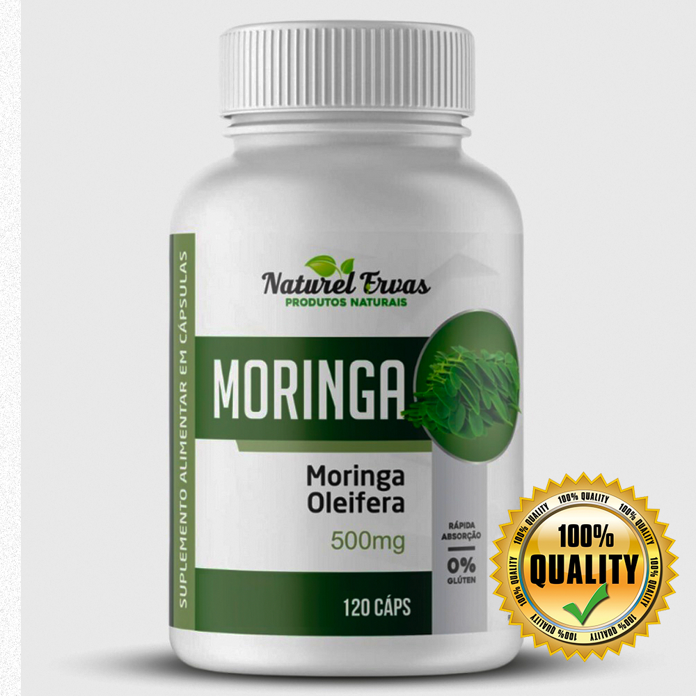 Moringa Oleifera 500mg - 120 Cápsulas | Natural Premium - Rápida ...