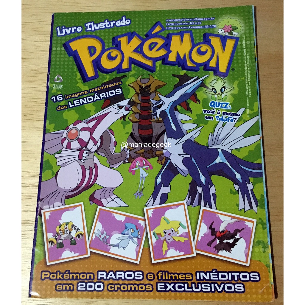 Album de figurinha RARO Pokemon editora ON LINE VAZIO | Shopee Brasil