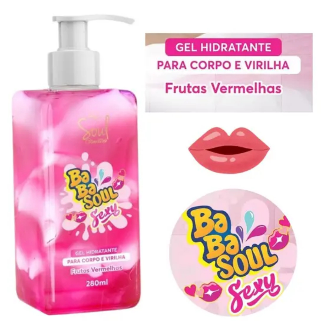 Gel Corporal/ Virilha Babasoul Frutas Vermelhas | Shopee Brasil