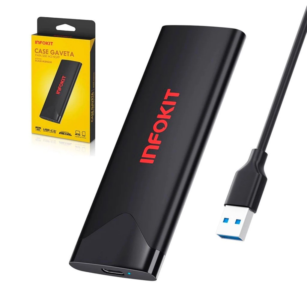 Mini Case Para SSD M.2 NGFF INFOKIT | Shopee Brasil Mini Case Para SSD M.2 NGFF INFOKIT | Shopee Brasil