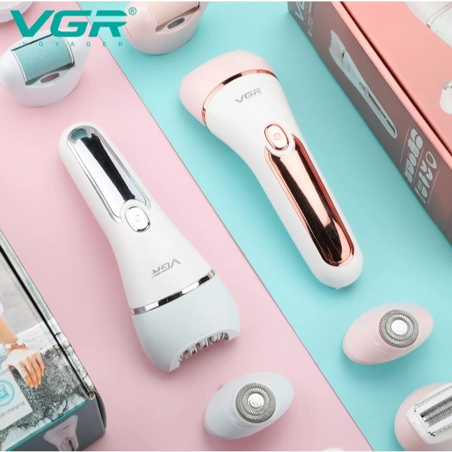 Depiladora facial elétrica feminina 6 em 1 Vgr V-733 Usb | Shopee Brasil