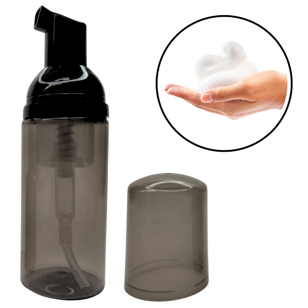 Frasco Pump Espumador Preto 50ml Para Limpeza de Cílios | Shopee Brasil
