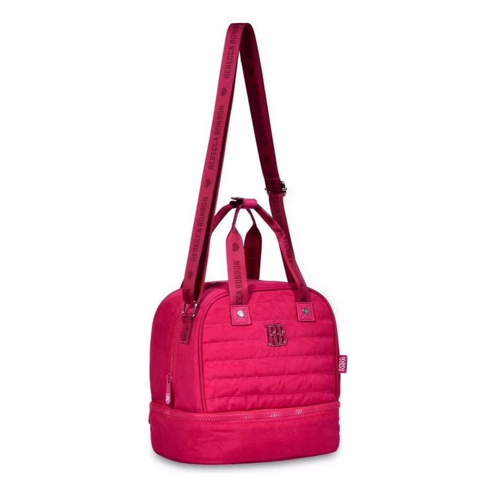 Lancheira Rebecca Bonbon Bolsa Térmica Meninas Rb Bulldog Cor Rosa ...