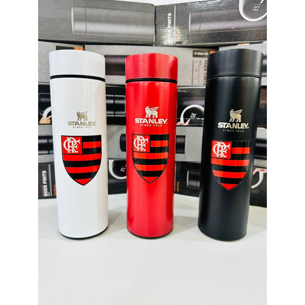 Garrafa Térmica Inox 500ml Personalizada Led Tymes De Futeboll - CRF ...