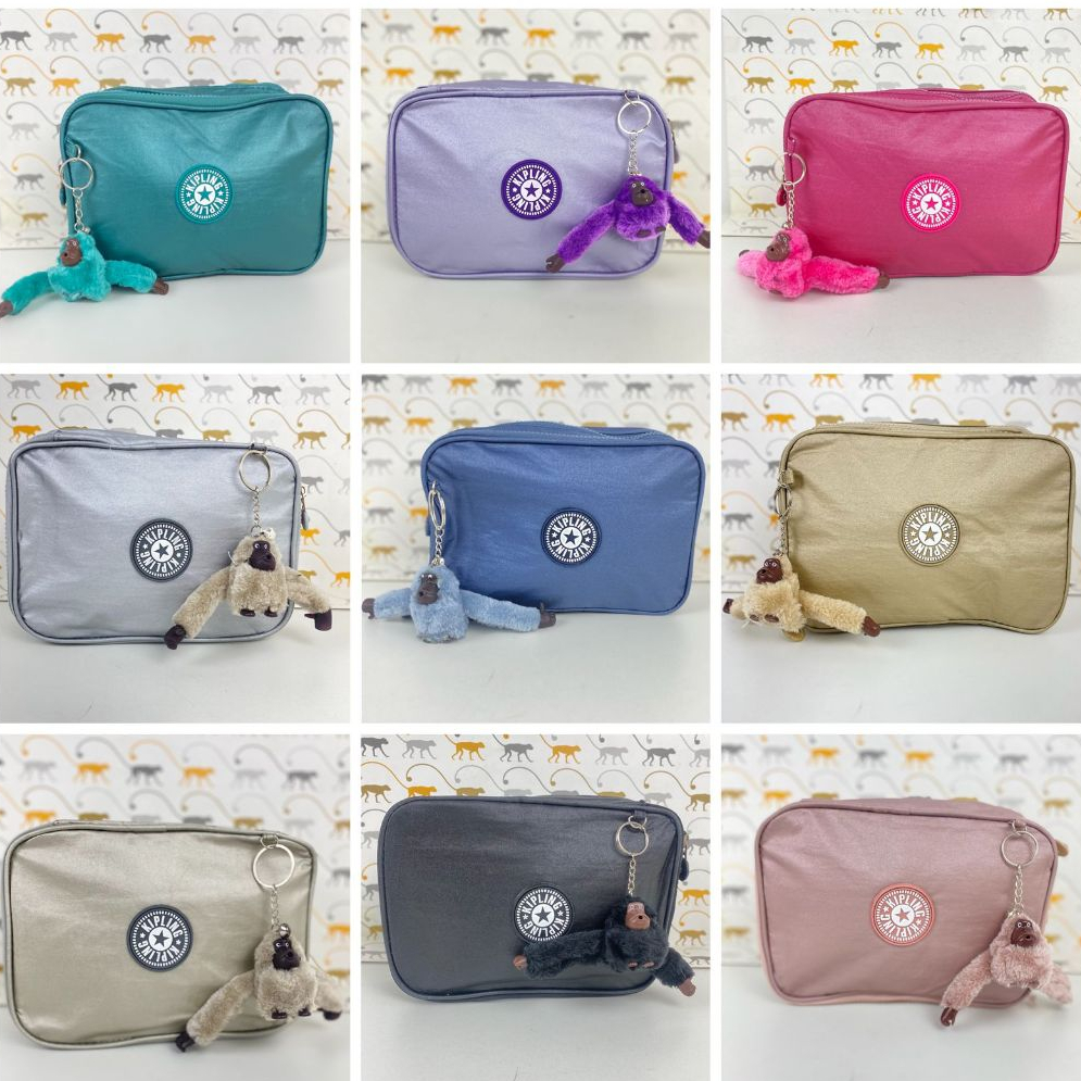 Estojo Escolar Linha KPL100 Pens 2 Zíper Box Metalizado Acompanha ...