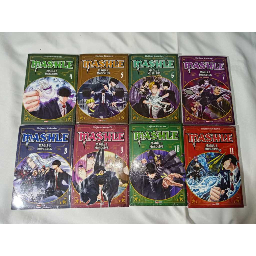 Kit Mangás Mashle: Magia E Músculos 4 ao 11 (8 Volumes) Panini Lacrados ...