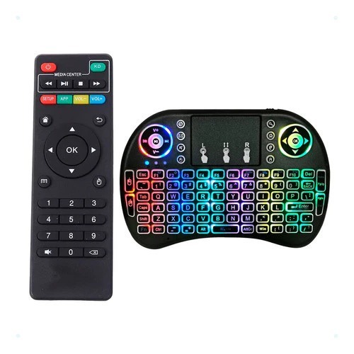 KIT Controle Remoto E Teclado Smart Wireless Compativel Tv Box | Shopee ...