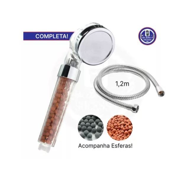 Ducha Para Lavatório + Mangueira De Alta Pressão Com Filtragem Iônica ...