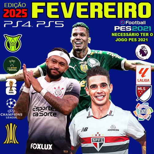 FUTEBOL 2025 PARA O PES 21 PLAY4/PLAY5 - EDIÇÃO NO PENDRIVE | Shopee Brasil