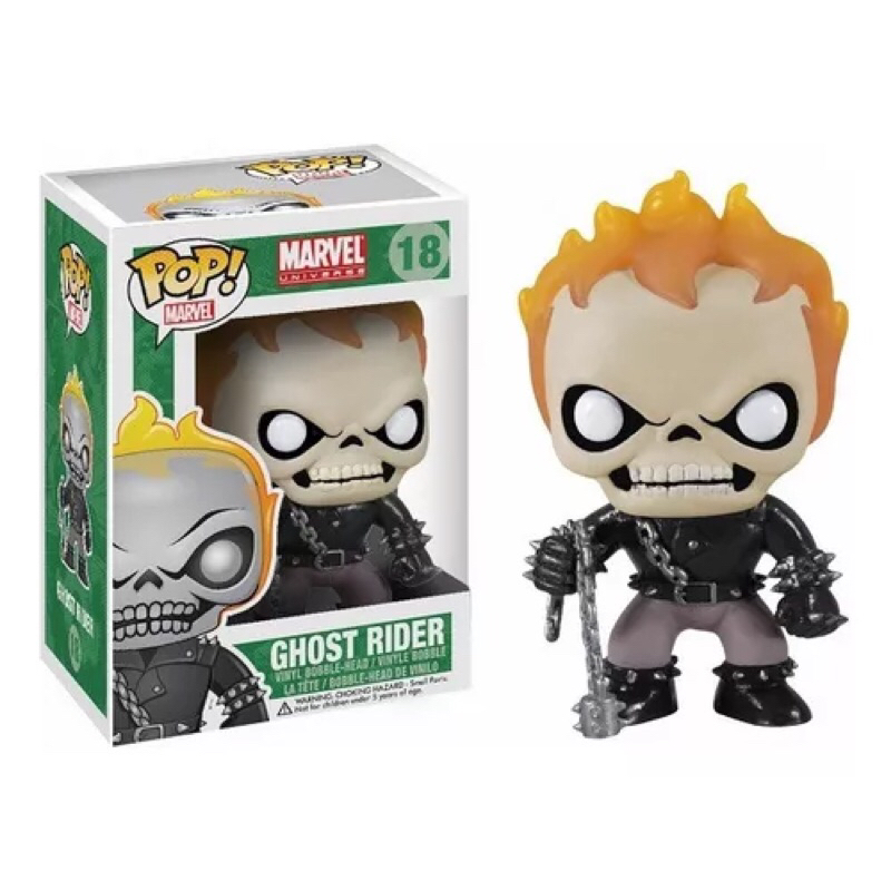 FUNKO POP - GHOST RIDER (MOTOQUEIRO FANTASMA) #18 | Shopee Brasil