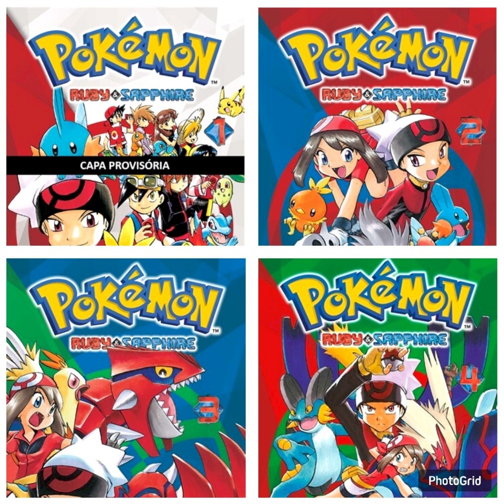 Mangá Pokémon Ruby&Sapphire | Shopee Brasil