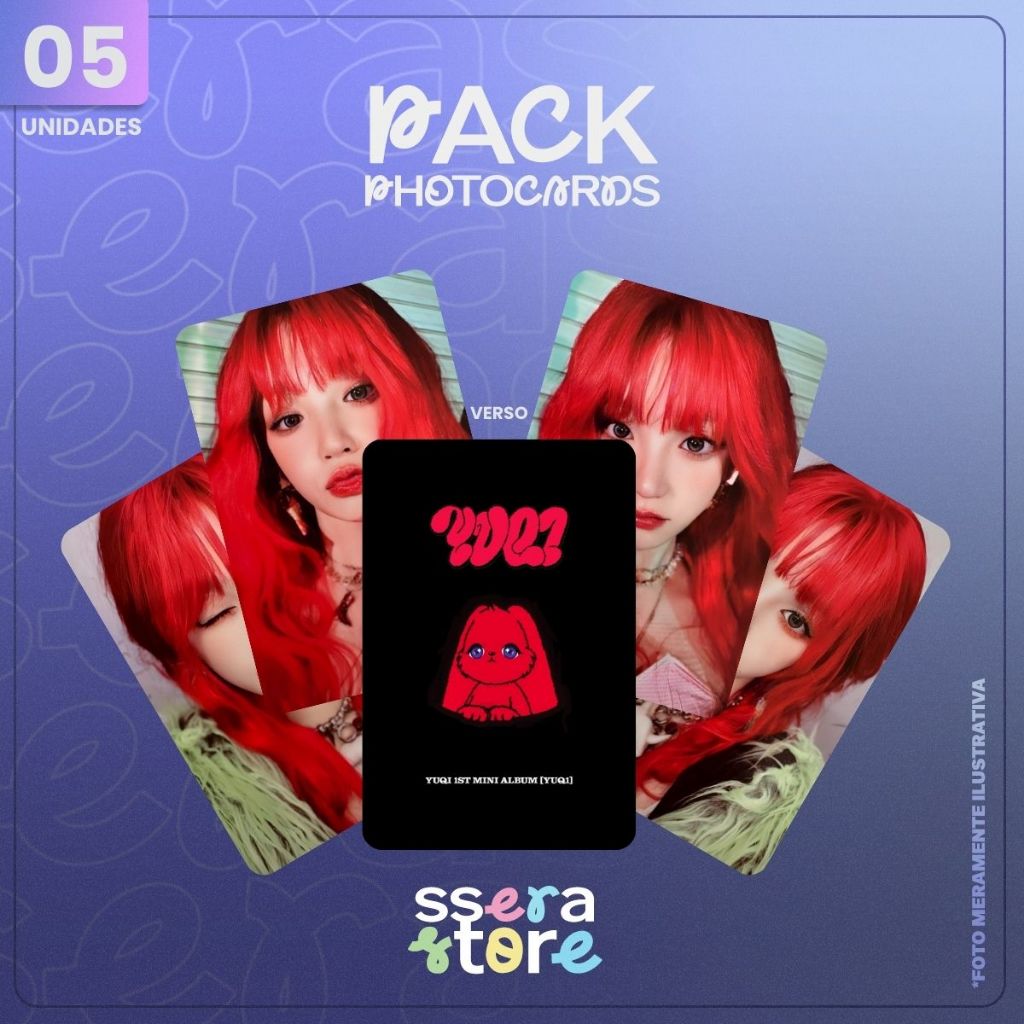 YUQI Rabbit Photocards Fanmade | Shopee Brasil