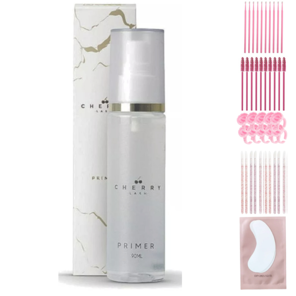 Primer Cherry Lash Primer Desengordurante para Extensão de Cílios 90ml | Shopee Brasil