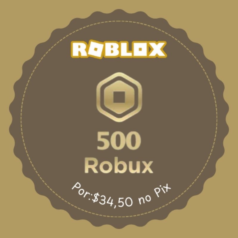 500 Robux - ROBLOX | Shopee Brasil