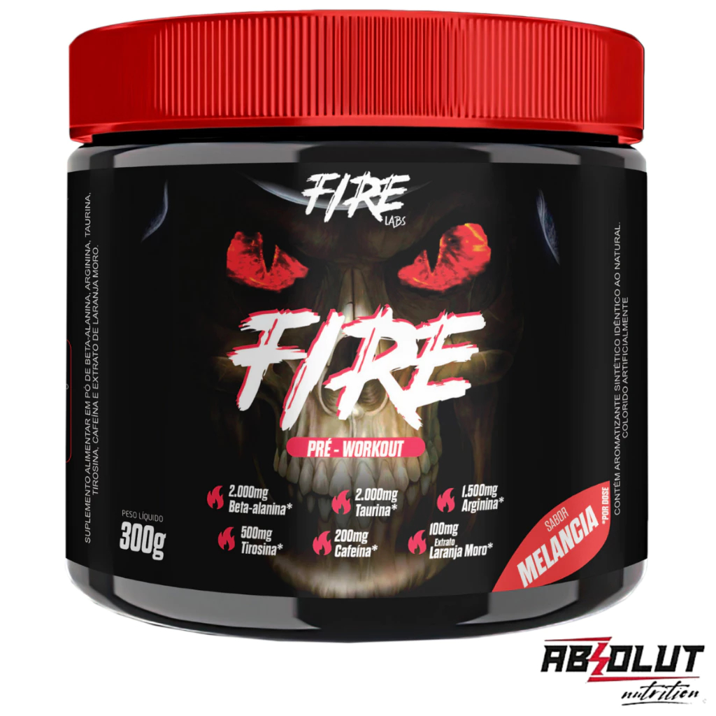 Pré treino FIRE - Absolut Nutrition - pote 150g - 30 doses | Shopee Brasil