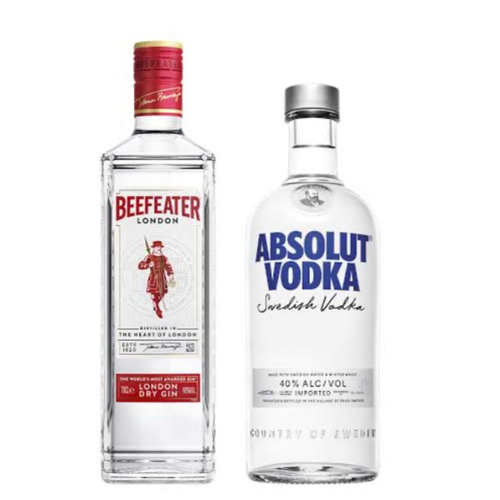 Beefeater London Gin 750 ml + Vodka Absolut 1 Litro | Shopee Brasil