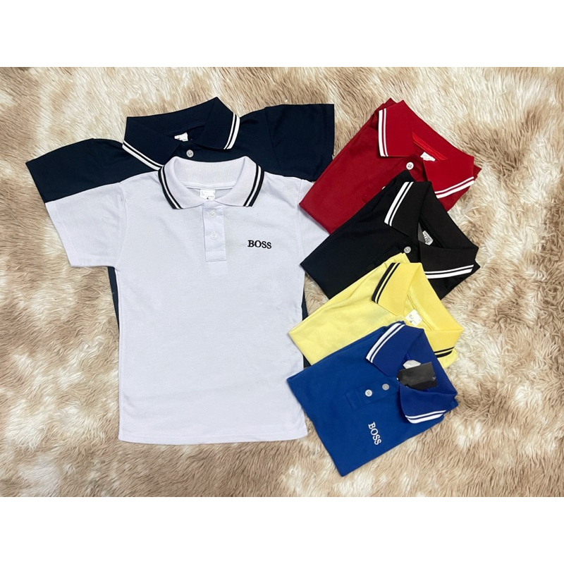 Camisa polo menino infantil com gola botão malha pequet .. | Shopee Brasil