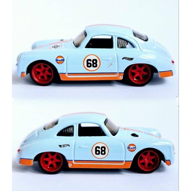 Hot Wheels Porsche 356 Gulf Outlaw 1/64 - Custom | Shopee Brasil