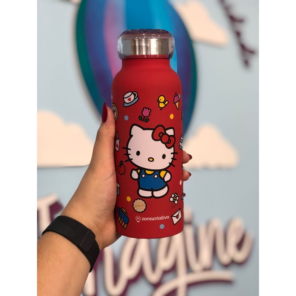 Garrafa Térmica Bubble Hello Kitty - 500ML | Shopee Brasil