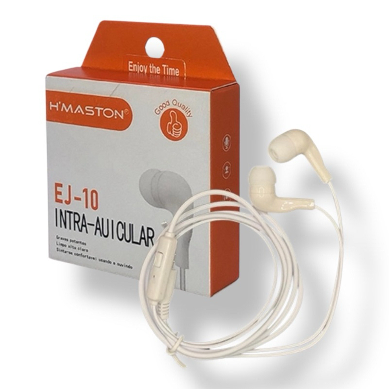 Fone de ouvido Intra Auricular Hmaston EJ-10 | Shopee Brasil