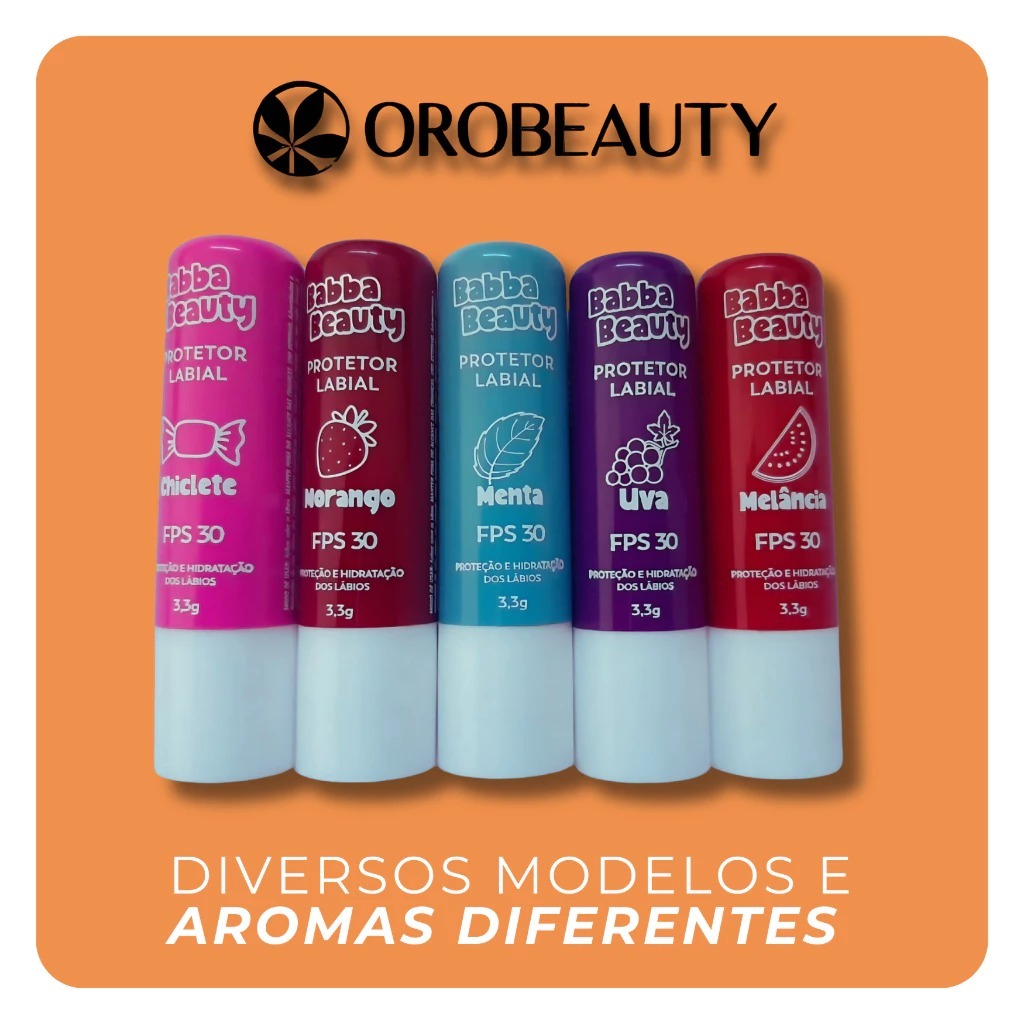 Protetor Labial Com Filtro Solar Fps 30 Babba Beauty Bastão | Shopee Brasil