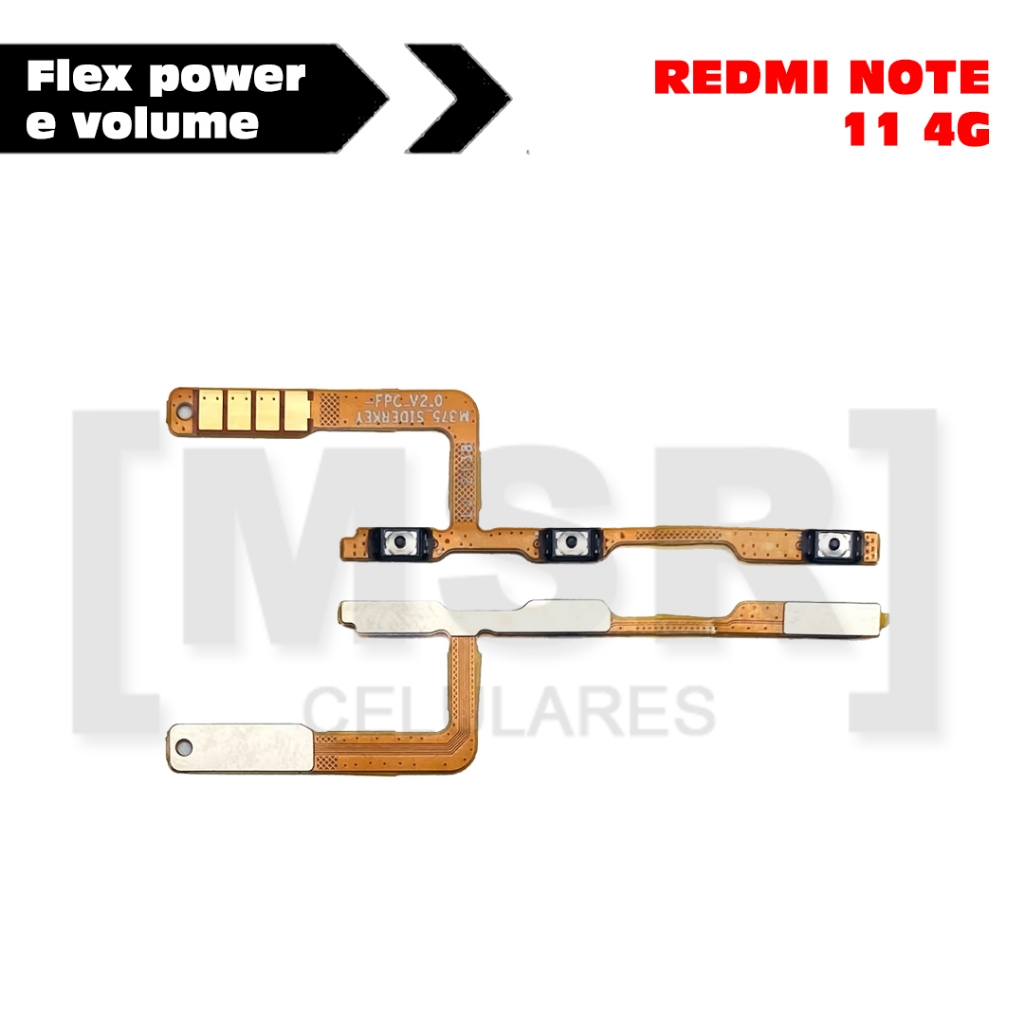 Flex power e volume celular XIAOMI modelo REDMI NOTE 11 4G | Shopee Brasil