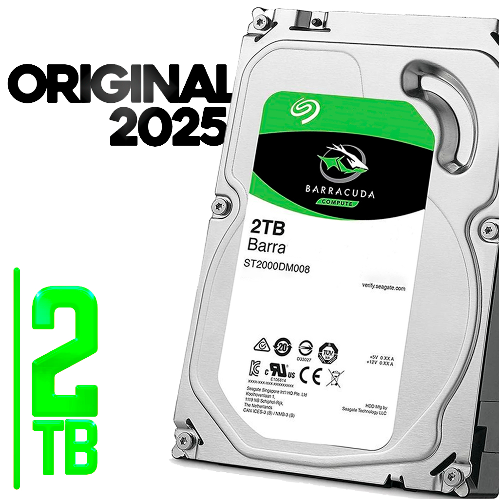 Hd 2tb Seagate Sata 3 7200rpm 64mb Barracuda Cor Prata ST2000DM006 ...