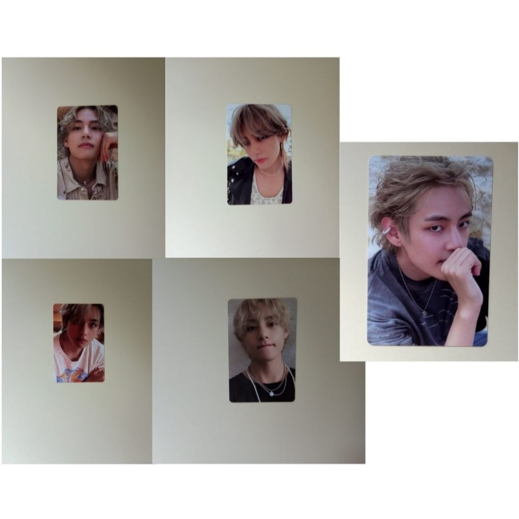 PCs Photocards Oficiais V/Taehyung (BTS) álbum Layover - versão Weverse ...