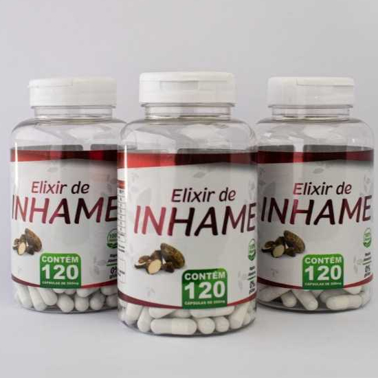 1UN Elixir de inhame 120 capsulas 500 mg | Shopee Brasil