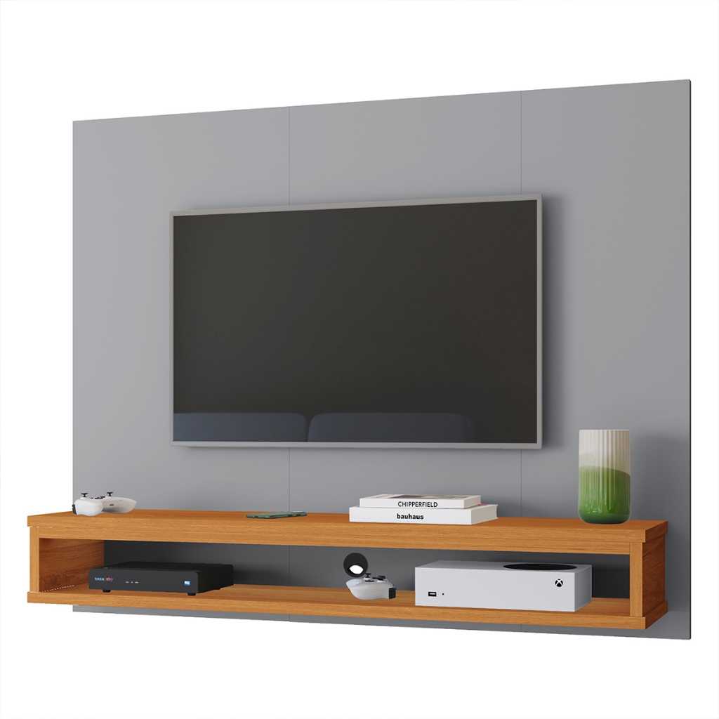 Painel para Tv até 50 Polegadas com Rack Suspenso Madeira ambos com ...