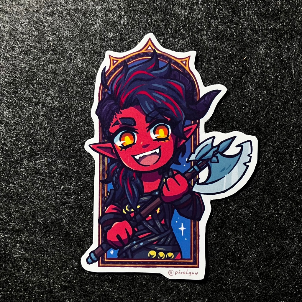 Adesivo Baldur's Gate 3 - Chibi Karlach | Shopee Brasil