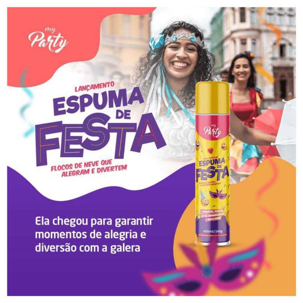 Espuma de Carnaval/Festa - Espuminha Em Spray de Neve Artificial 400ml ...