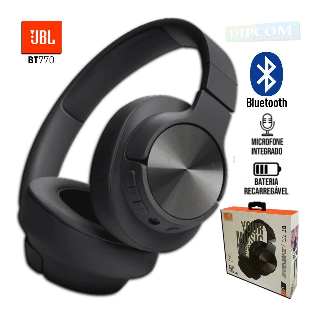 Fone JBL BT770 Headphone Bluetooth Sem Fio JBL BT770 | Shopee Brasil