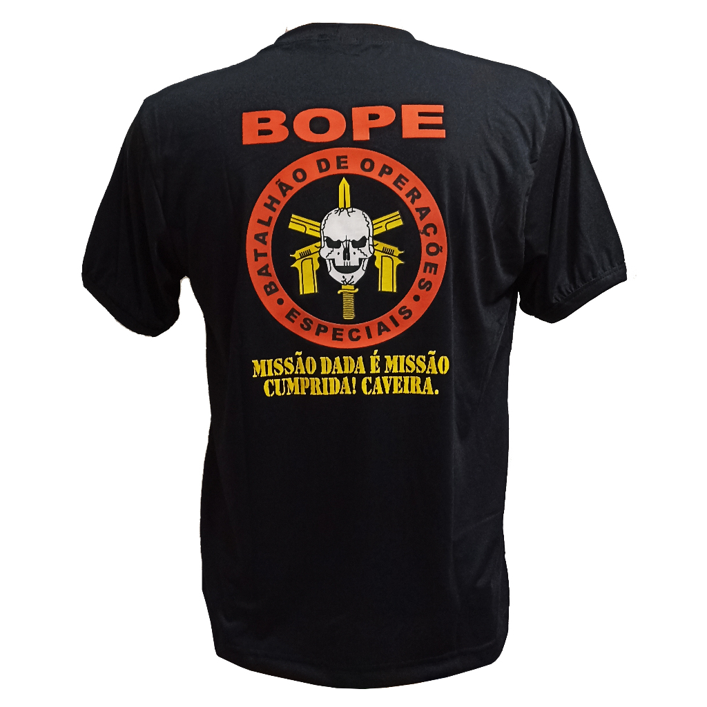 Camiseta BOPE Operações Especiais Caveira | Shopee Brasil