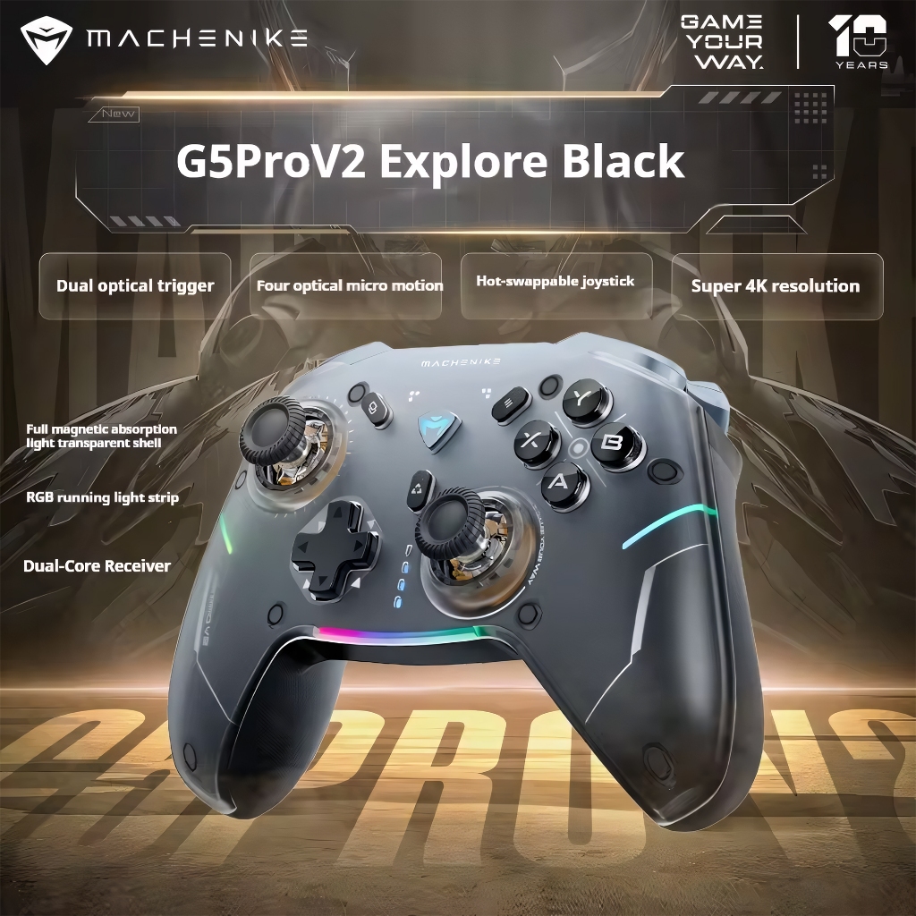 Controle MACHENIKE G5Pro V2 Ultimate, Gatilho Óptico, Botão ABXY, Para PC e Switch | Shopee Brasil