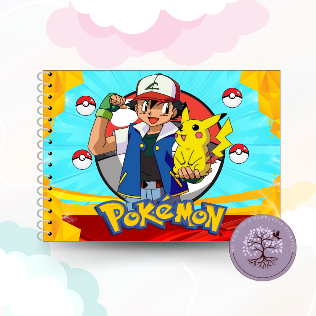 Livro para colorir - Pokémon M ou G / 90g ou 120g / Capa Holográfica ou ...
