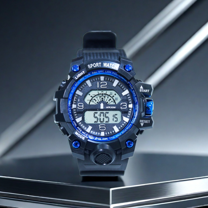 Relógio De Pulso Digital Masculino SPORT Esportivo a Prova d 'Água | Shopee Brasil