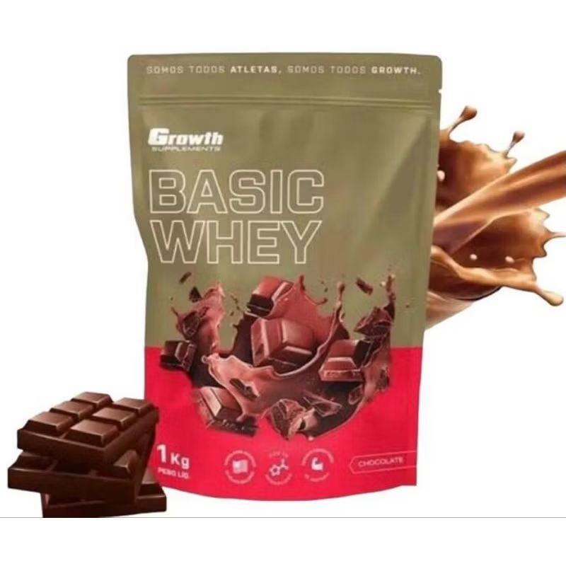 Basic Whey Protein (1kg) - Growth Supplements | Shopee Brasil
