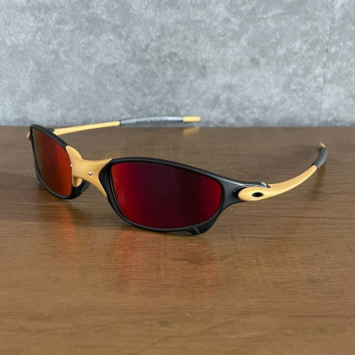 Óculos de Sol Corvette de metal Lente Dark ruby torch Carbon 24k pinado ...
