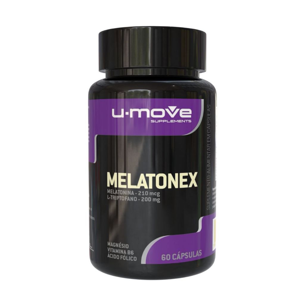 Melatonex 60 Cápsulas – Melatonina, Magnésio, Vitamina B6 e Triptofano ...
