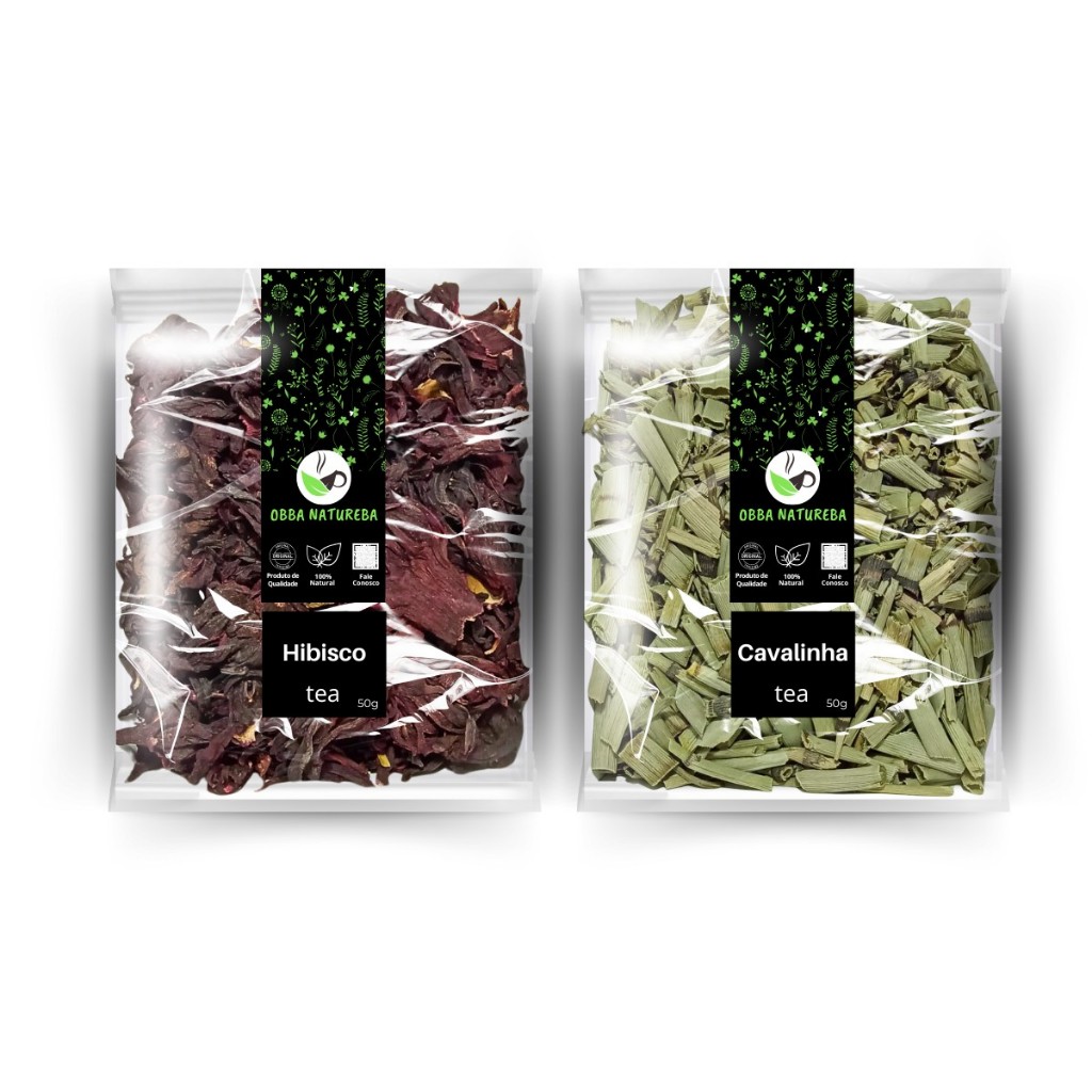 Chá de Hibisco e Cavalinha | Própria para Chá - Pacotes com 50g cada ...