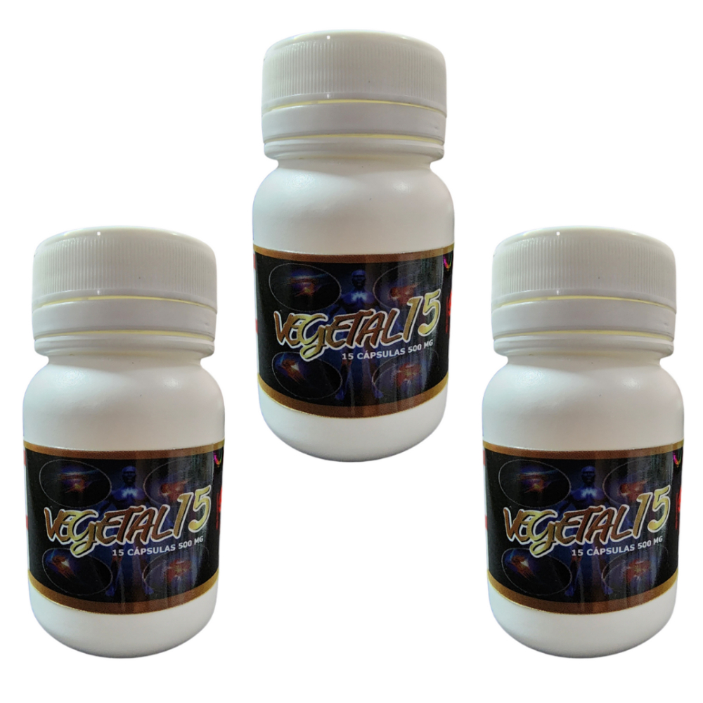 Kit 3 Unidade De Vegetal15 15 Capsulas | Shopee Brasil
