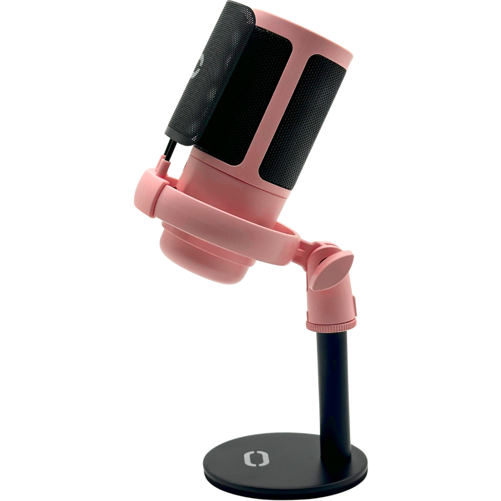 Microfone Gamer RGB Condensador USB Rosa, Captação Direcional e ...