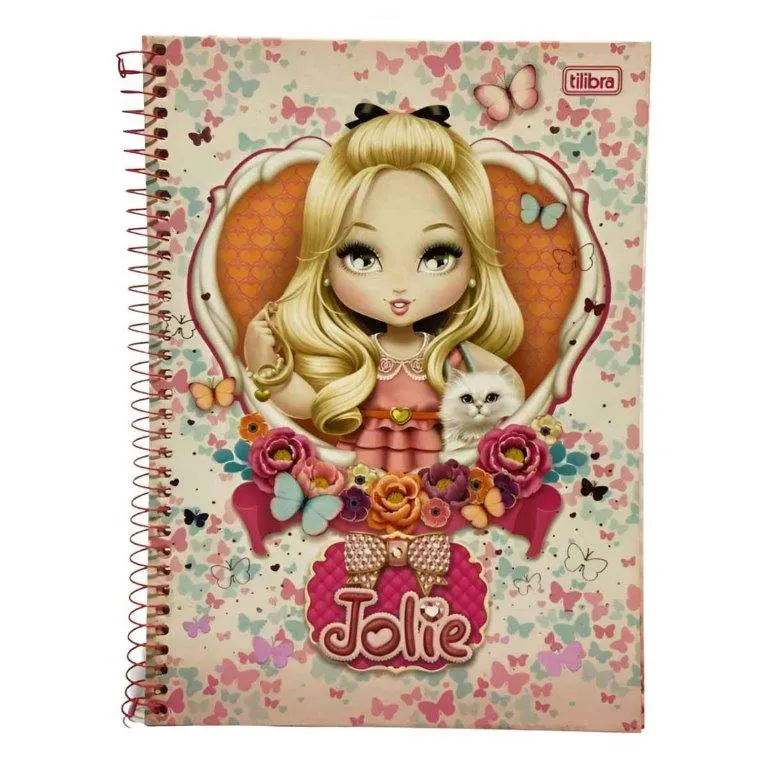 Caderno Universitário Jolie 1 Matéria 96f Shopee Brasil