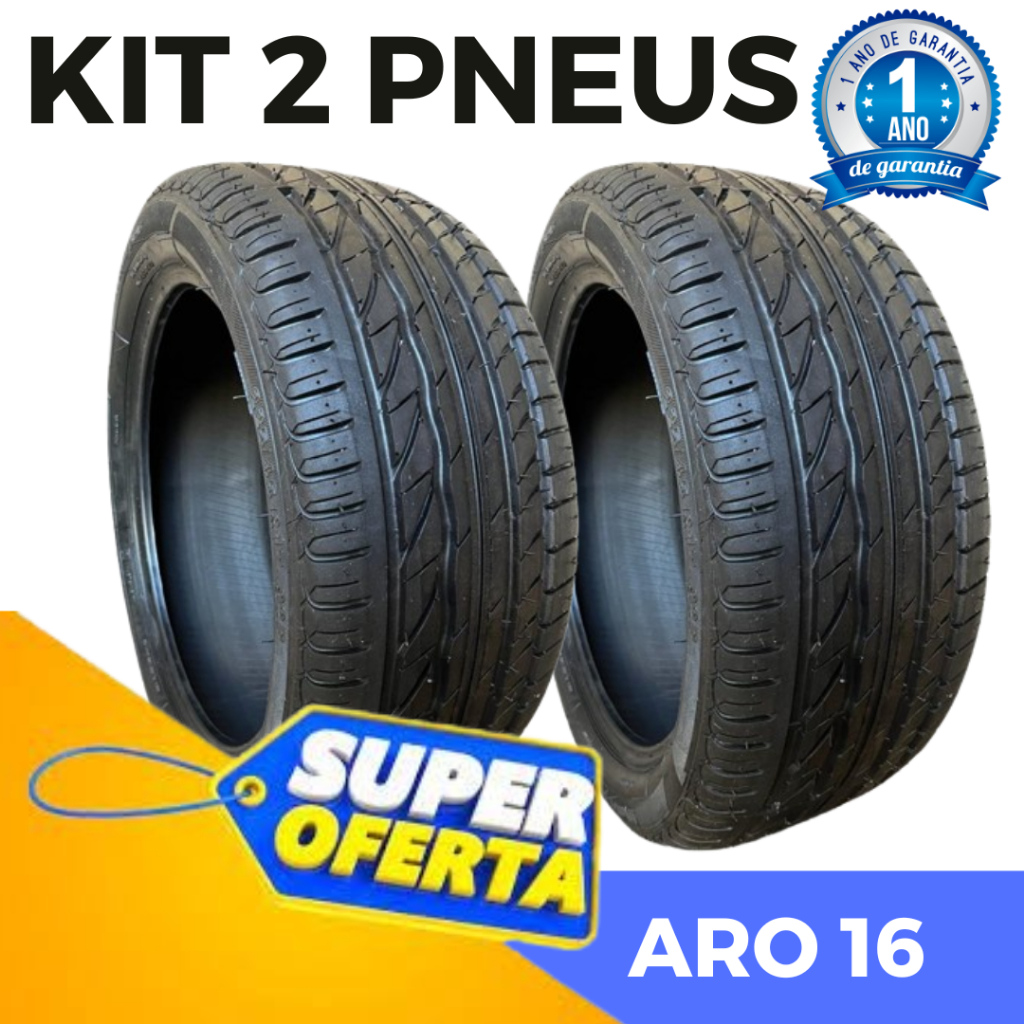 Kit de 2 Pneus 205-55-16 Remold Primeira Linha Nacional aro 16 | Shopee ...