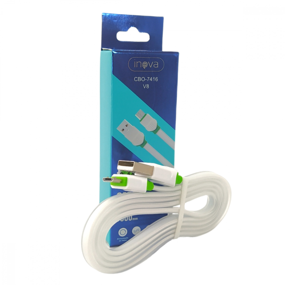 Cabo V8 Carregamento e Dados Inova 2.4A 1 Metro Carga Rápida | Shopee ...