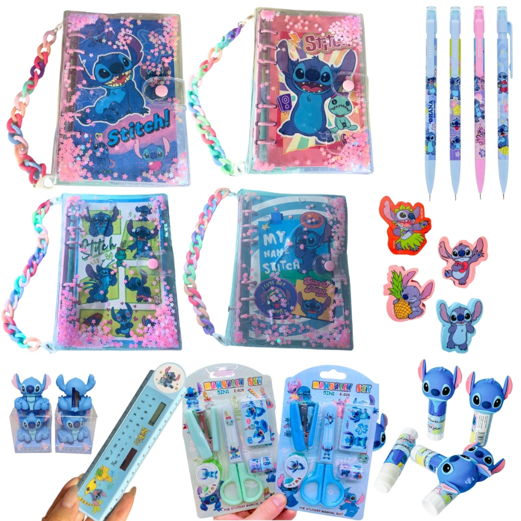 Kit Escolar Completo Stitch Com 7 Itens Volta as Aulas | Shopee Brasil